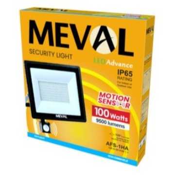 Jual Meval Flood Light Motion Sensor Security Light 100W LED