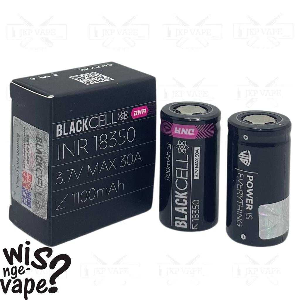 Jual Blackcell DNA 1100mAh 40A 18350 - Battery Black Cell