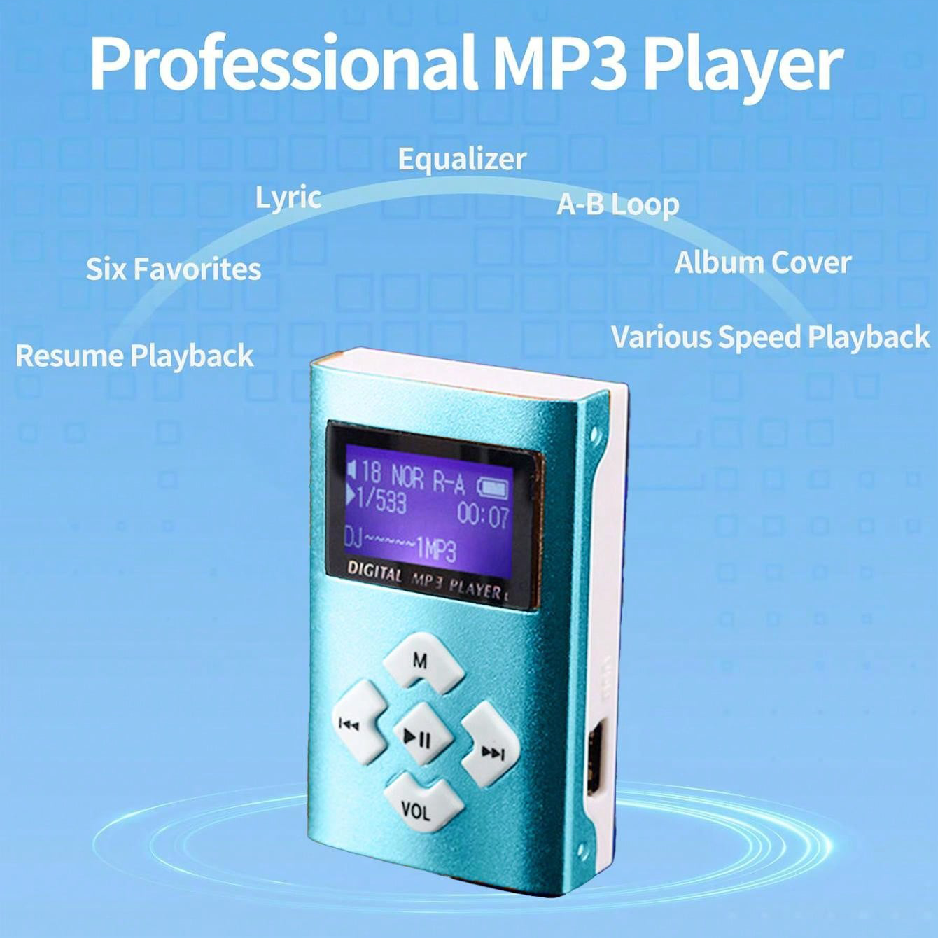 Jual Overmal Digital MP3 Player MicroSD LCD Display - ZC11