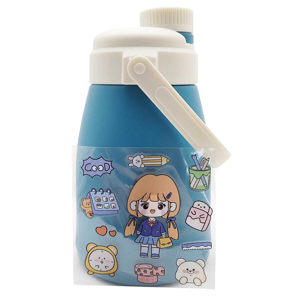 Jual Botol Minum Kaca Sticker Anak-Anak Tumbler Beling Dengan