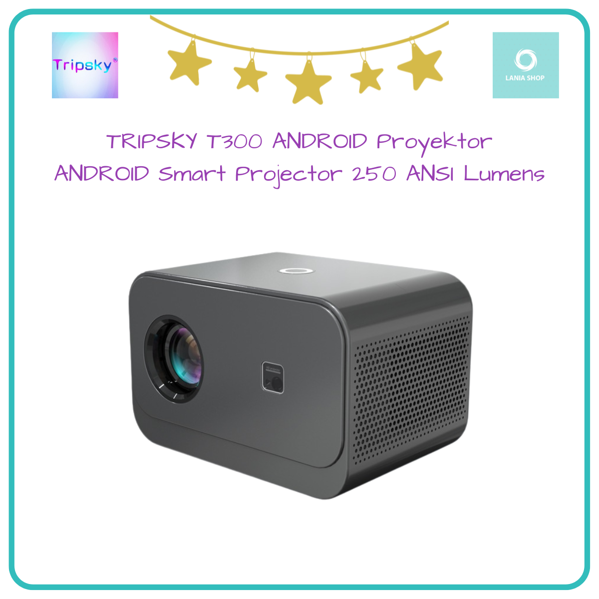 Jual TRIPSKY T300 ANDROID Proyektor ANDROID Smart Projector 250