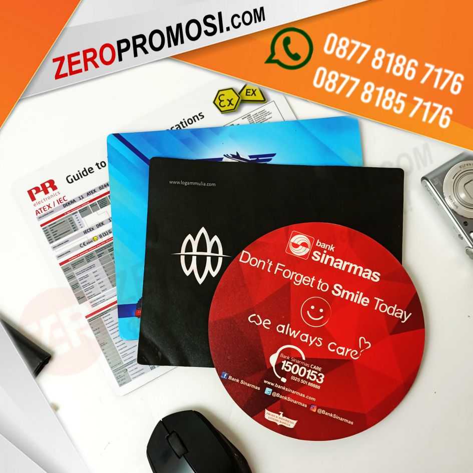 Jual Custom Mousepad PVC Souvenir Bahan Busa Karet Lembut Anti