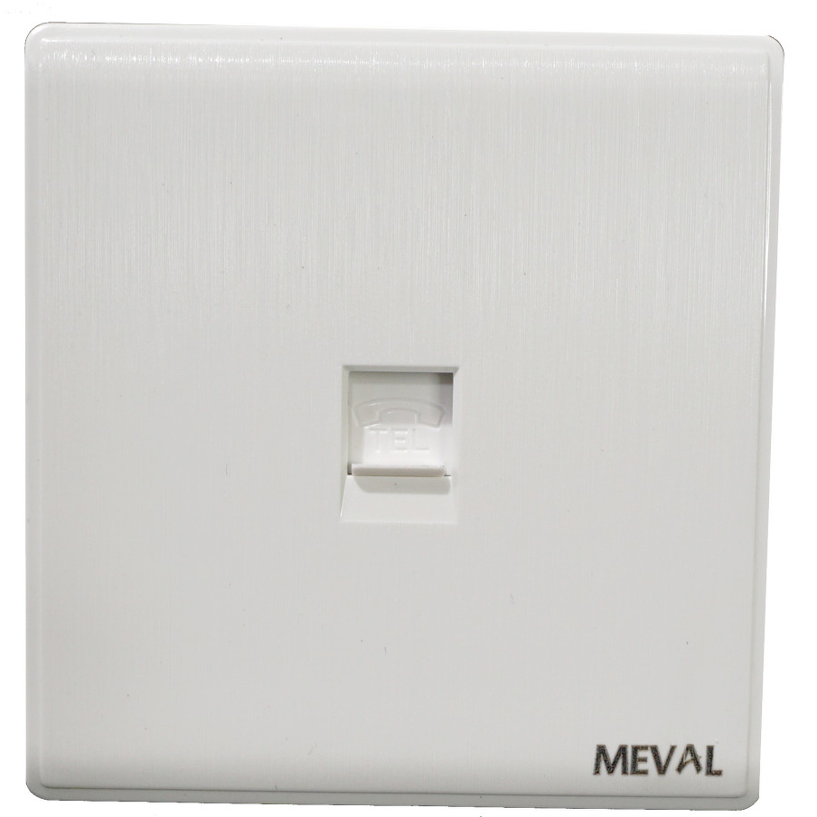 Jual Meval - Socket Telepon White Hairline - SSI-WT2 | Jakmall.com