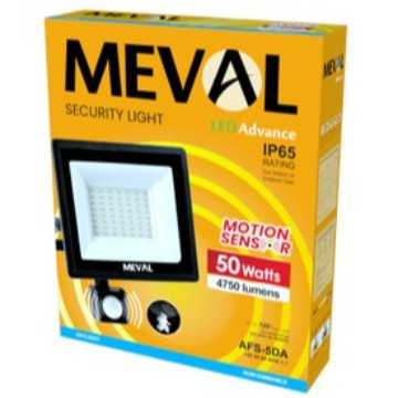 Jual Meval Flood Light Motion Sensor Security Light 50W LED