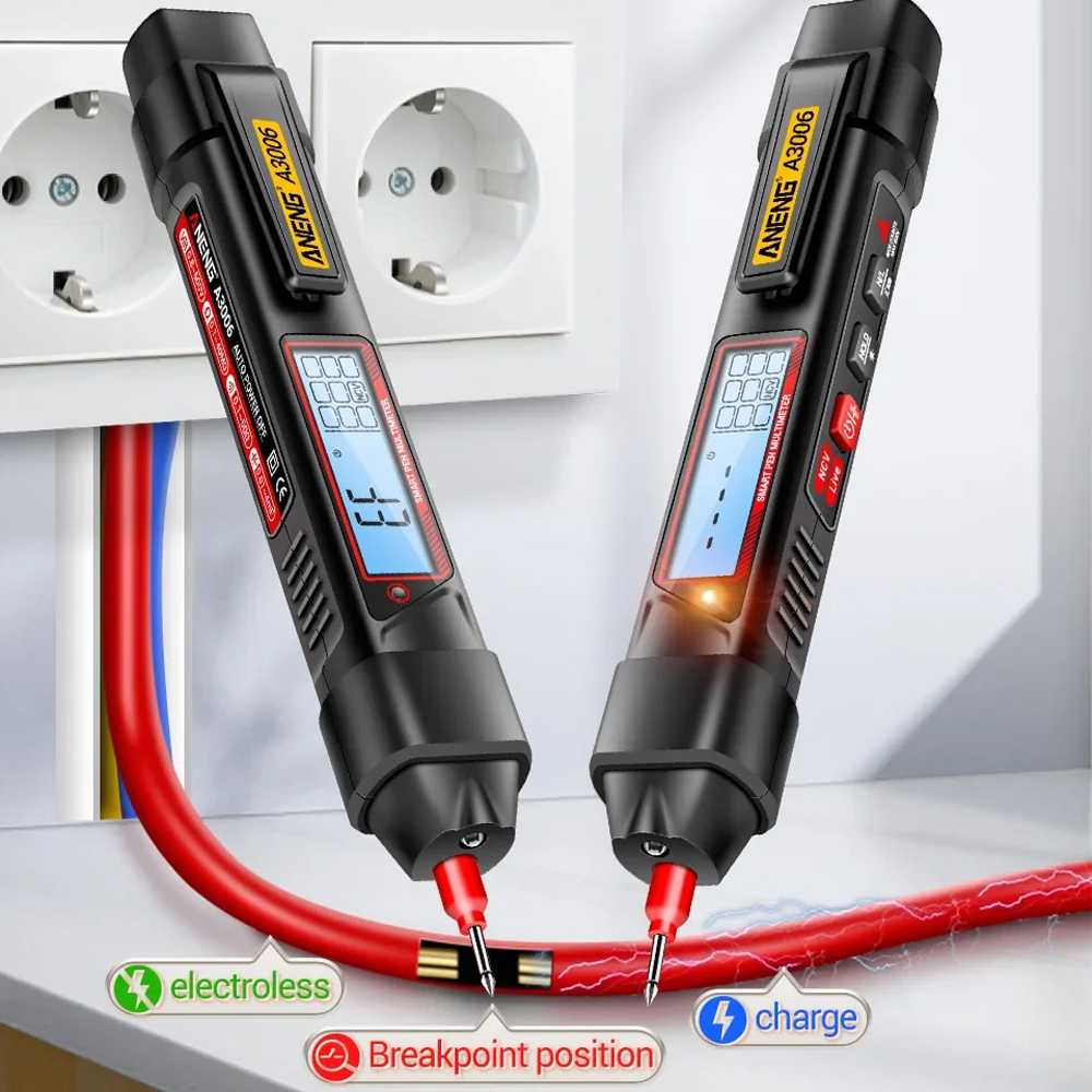 Jual ANENG Digital Multimeter Tespen 2in1 Tester AC Voltage 4000
