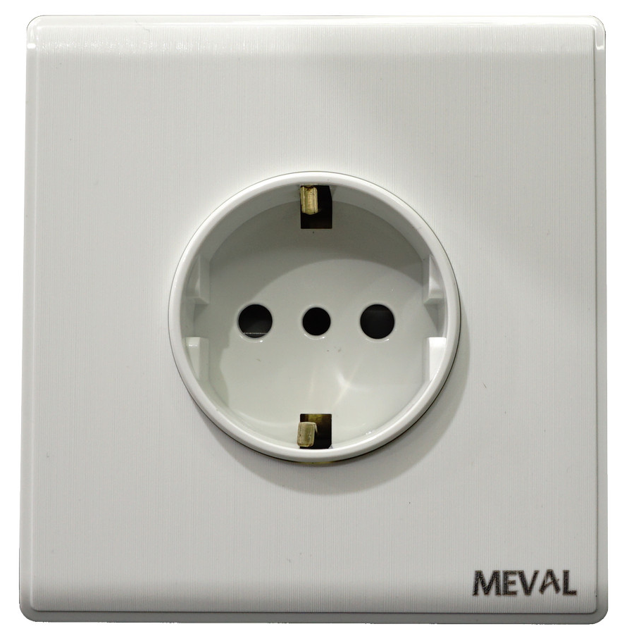 Jual Meval - Stop Kontak White Hairline - SO2-WP2 | Jakmall.com