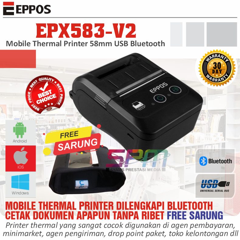 Jual FREE SARUNG EPPOS EPX583V2 EPX583 Thermal Printer 58mm USB