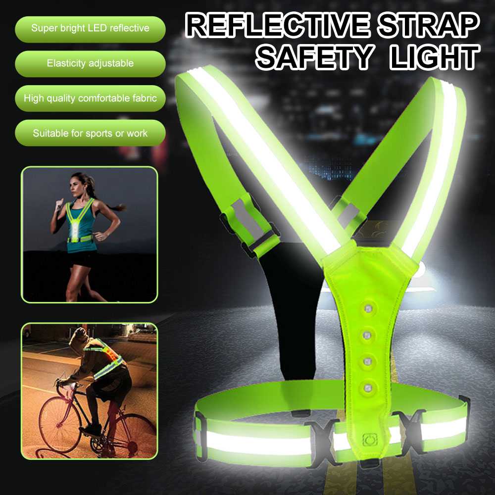 Jual NOKIN Rompi Tali Reflektif Sabuk Keselamatan LED Reflective