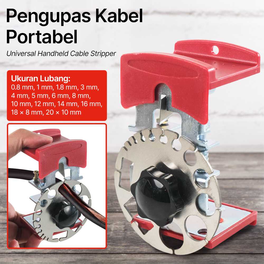 Jual Zitour Universal Handheld Cable Stripper Pengupas Kabel