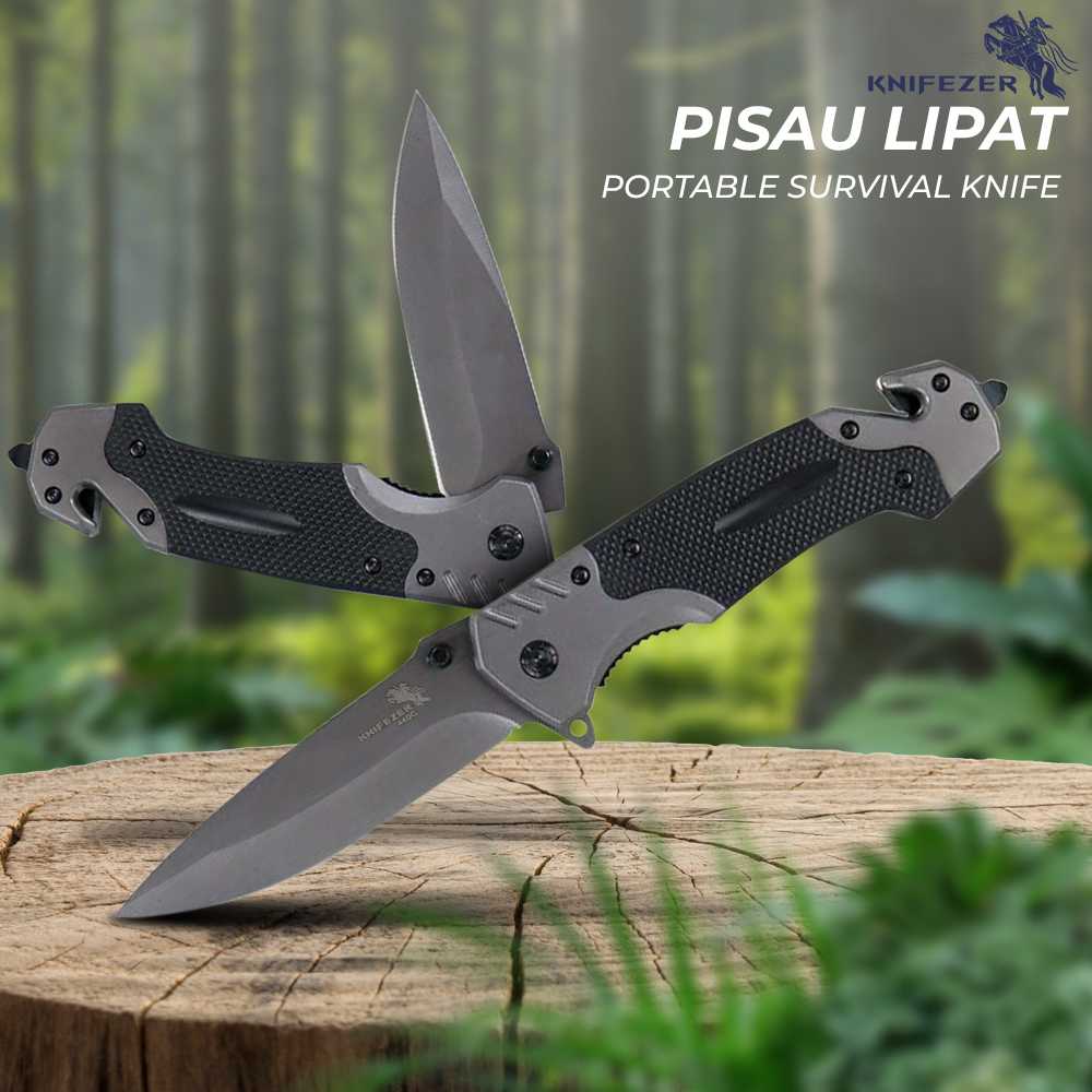 Jual KNIFEZER Pisau Lipat Outdoor Portable Knife Survival