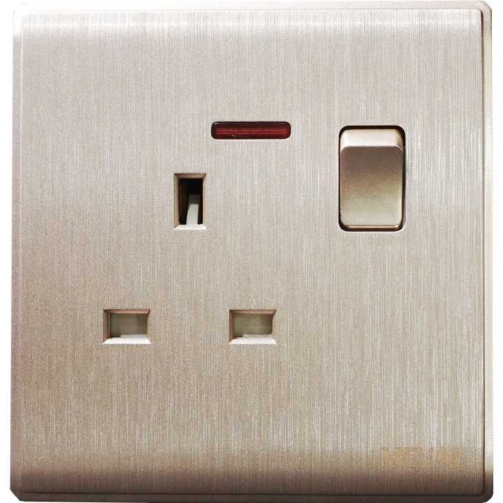 Jual Meval - Stop Kontak Meval Switch 3 + AC Socket Gold | Jakmall.com