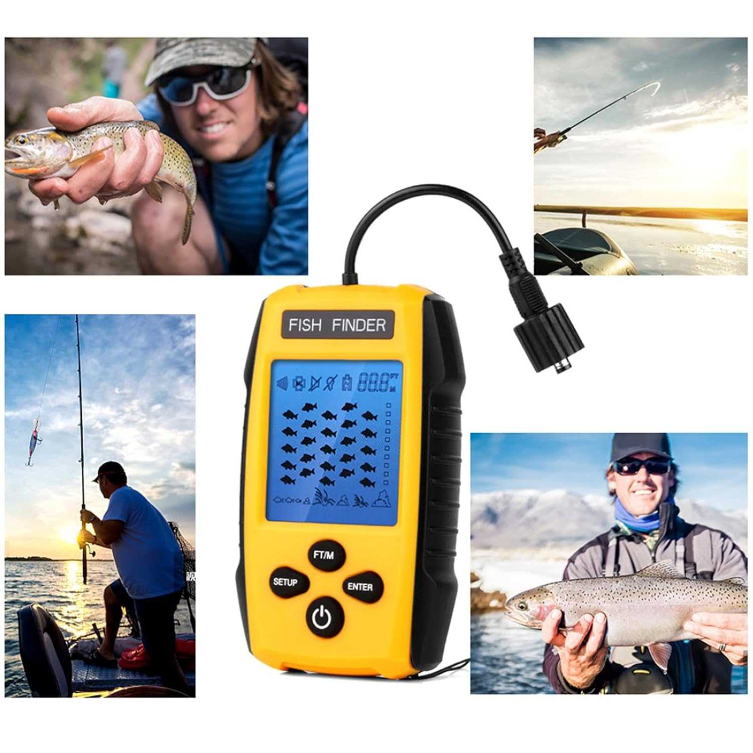 Jual Portable Fish Finder 2.0 Inch Display - TL-88E | Jakmall.com