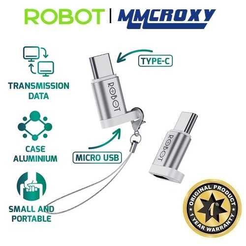 Jual Robot RT-OTG02 USB Type-C to Micro USB Small & Portable OTG