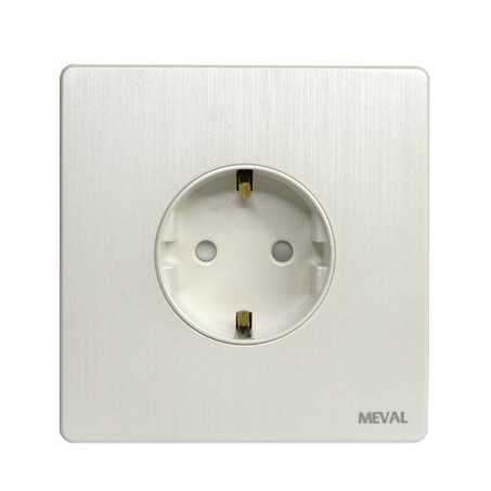 Jual MEVAL Stop Kontak Colokan Listrik Pearl WhiteUltra Thin