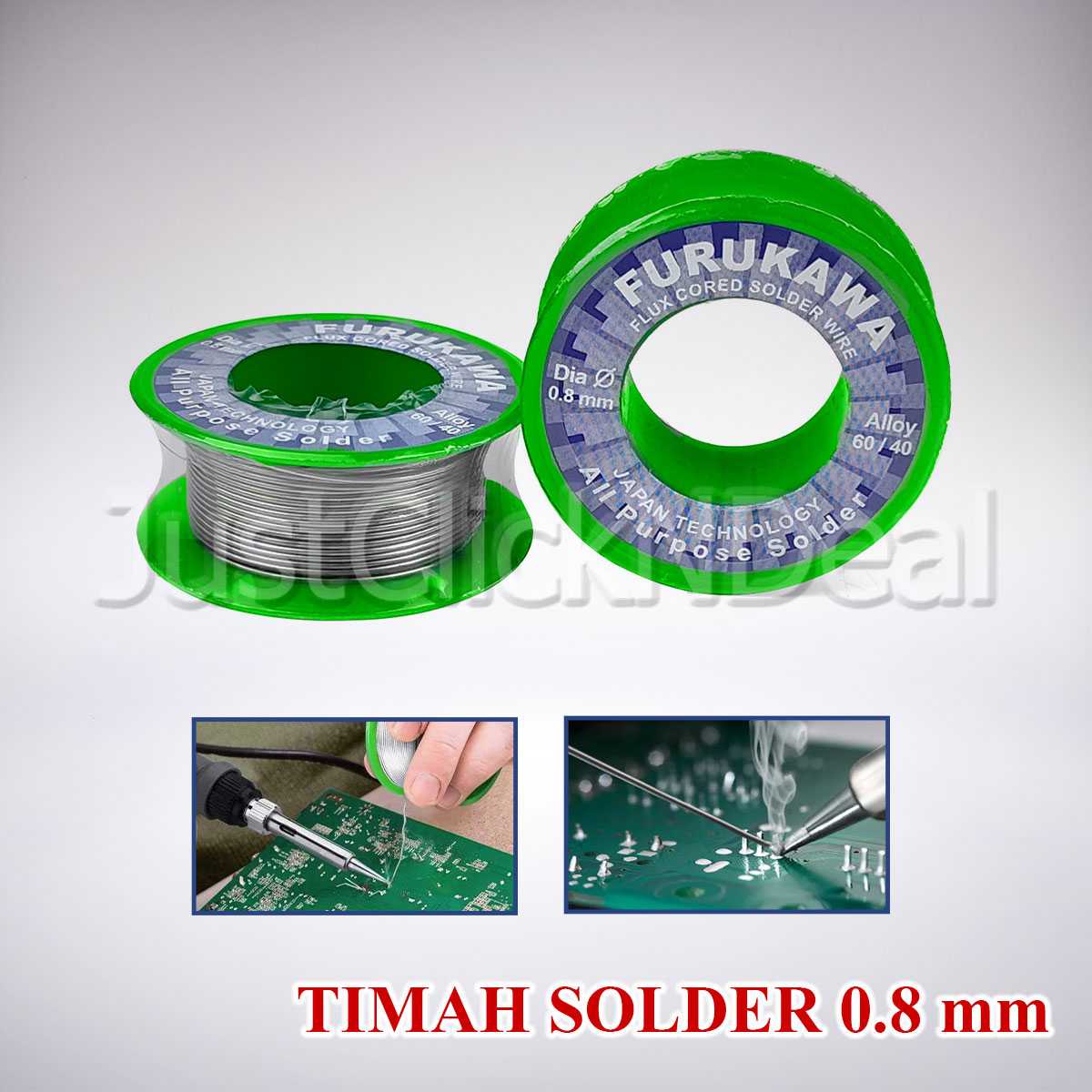 Jual FURUKAWA Timah Solder Roll 10 meter 0.8 mm | Jakmall.com
