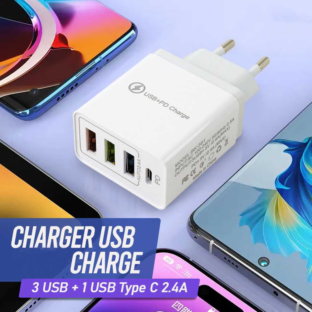 Jual Comfast Charger USB Fast Charge 3 USB with 1 USB Type C