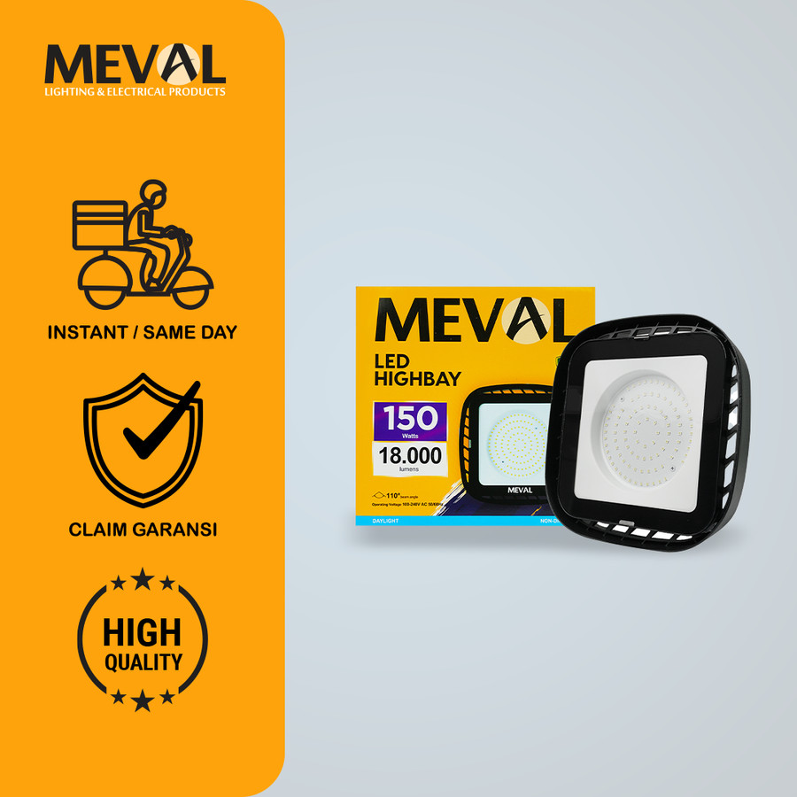 Jual MEVAL Lampu Highbay 150 Watt - Daylight | Jakmall.com