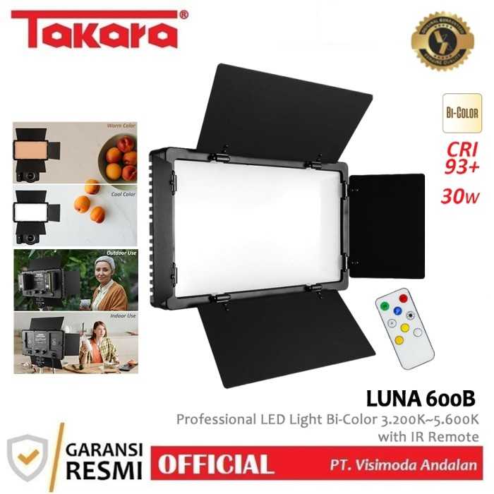 Jual Takara Luna 600B Bi-Color Video Studio Led Light | Jakmall.com