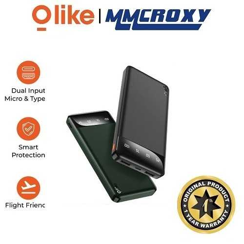 Jual Olike P101 Powerbank 10000mAh Dual Port USB Type-C With LED