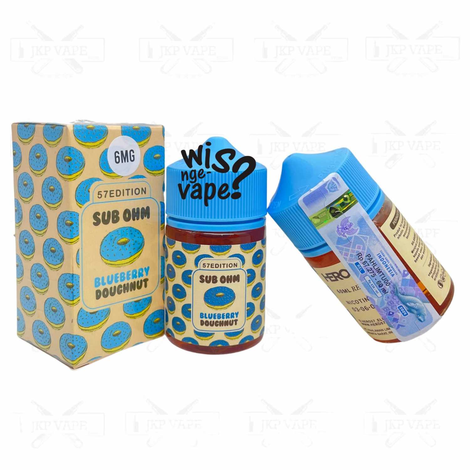 Jual Sub Ohm Blueberry Doughnut 60ml - By Hero57 Edition Liquid