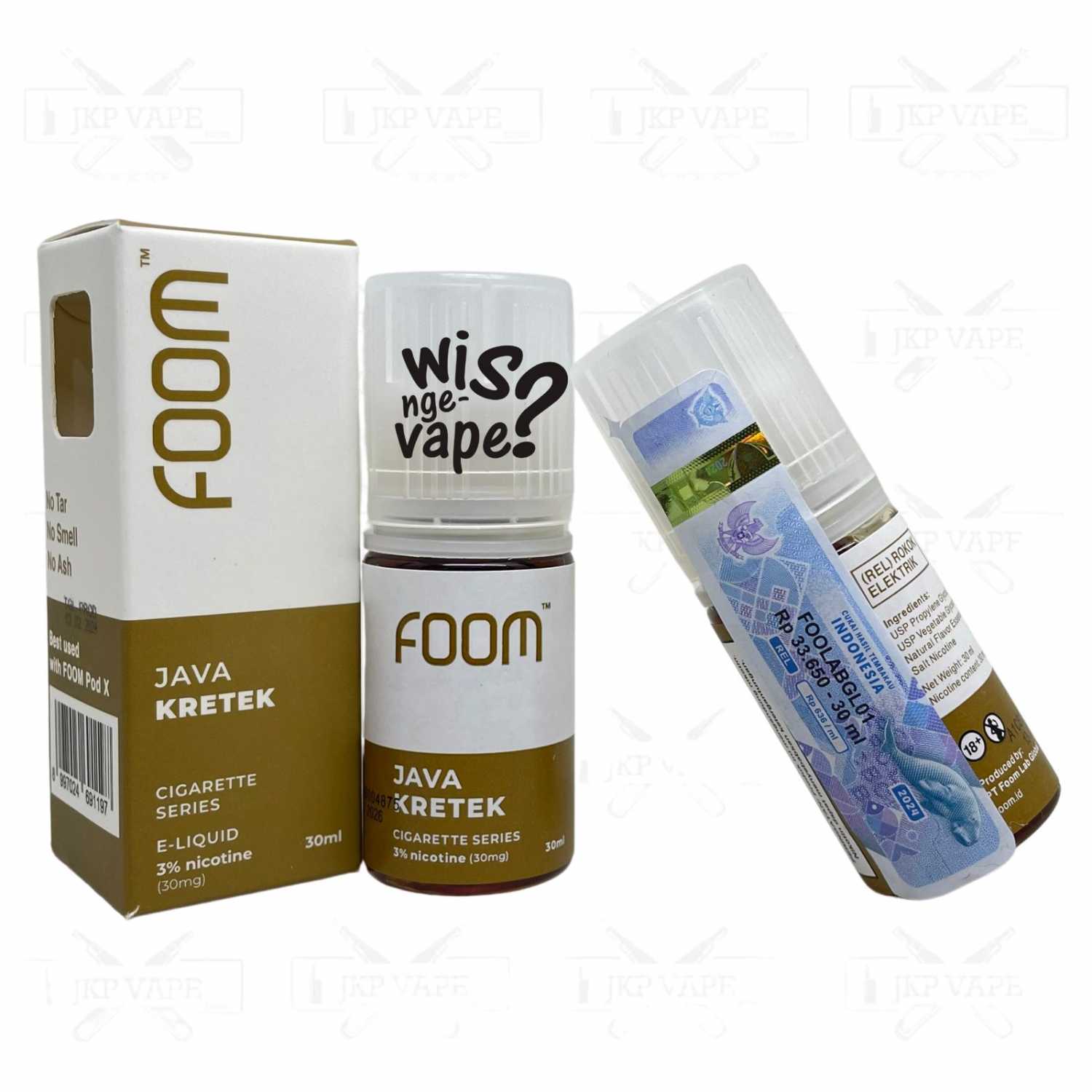 Jual Foom Liquid Java Kretek 30ml - Liquid Vape Salt Nic By Foom