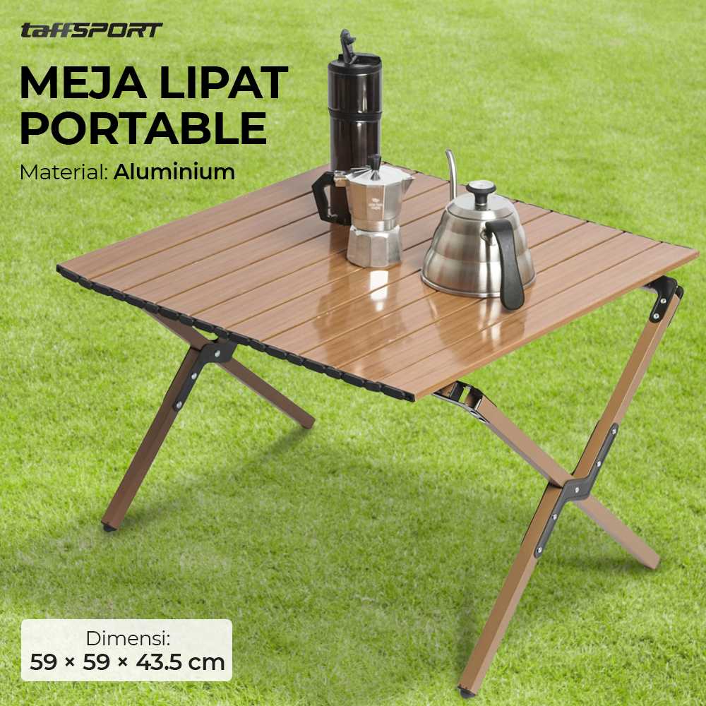 Jual TaffSPORT Meja Lipat Portable Camping Folding Table | Jakmall.com