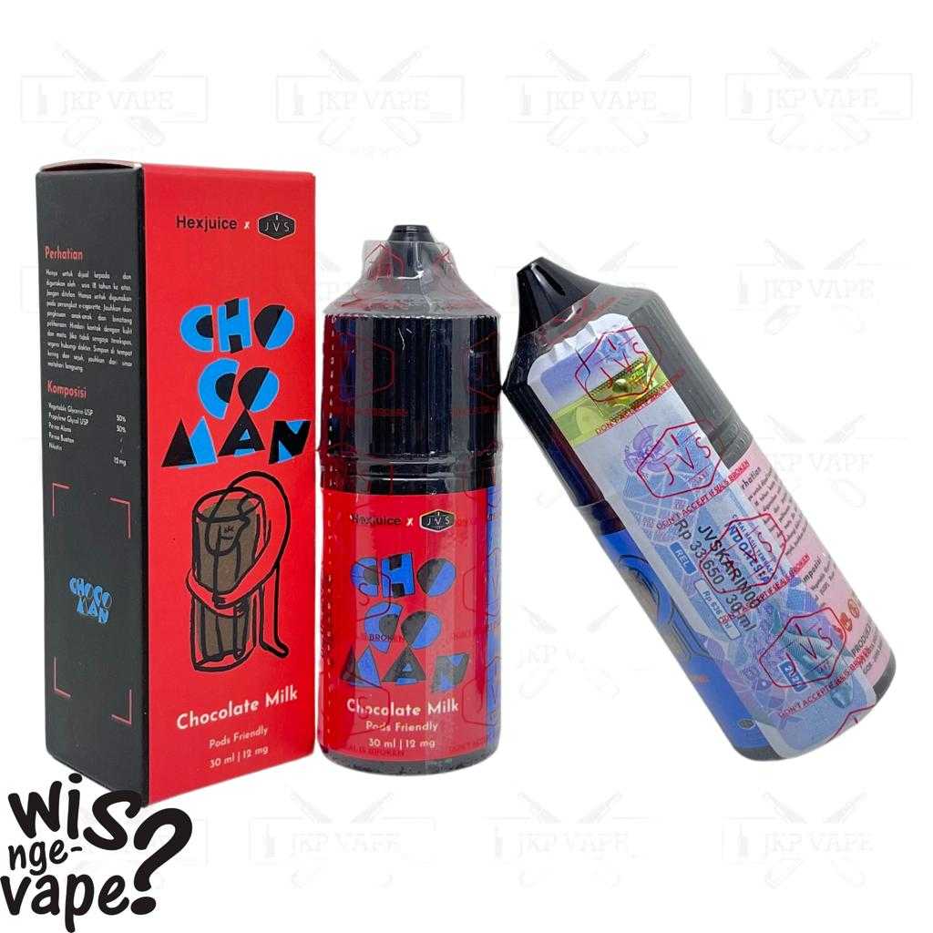 Jual Chocoman 30ml 12mg - Choco Man Liquid Vape by JVS x HexJuice