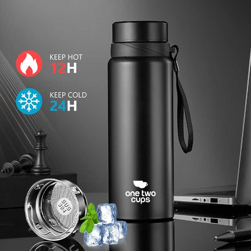 Jual One Two Cups Botol Minum Termos Air Panas Dingin Stainless