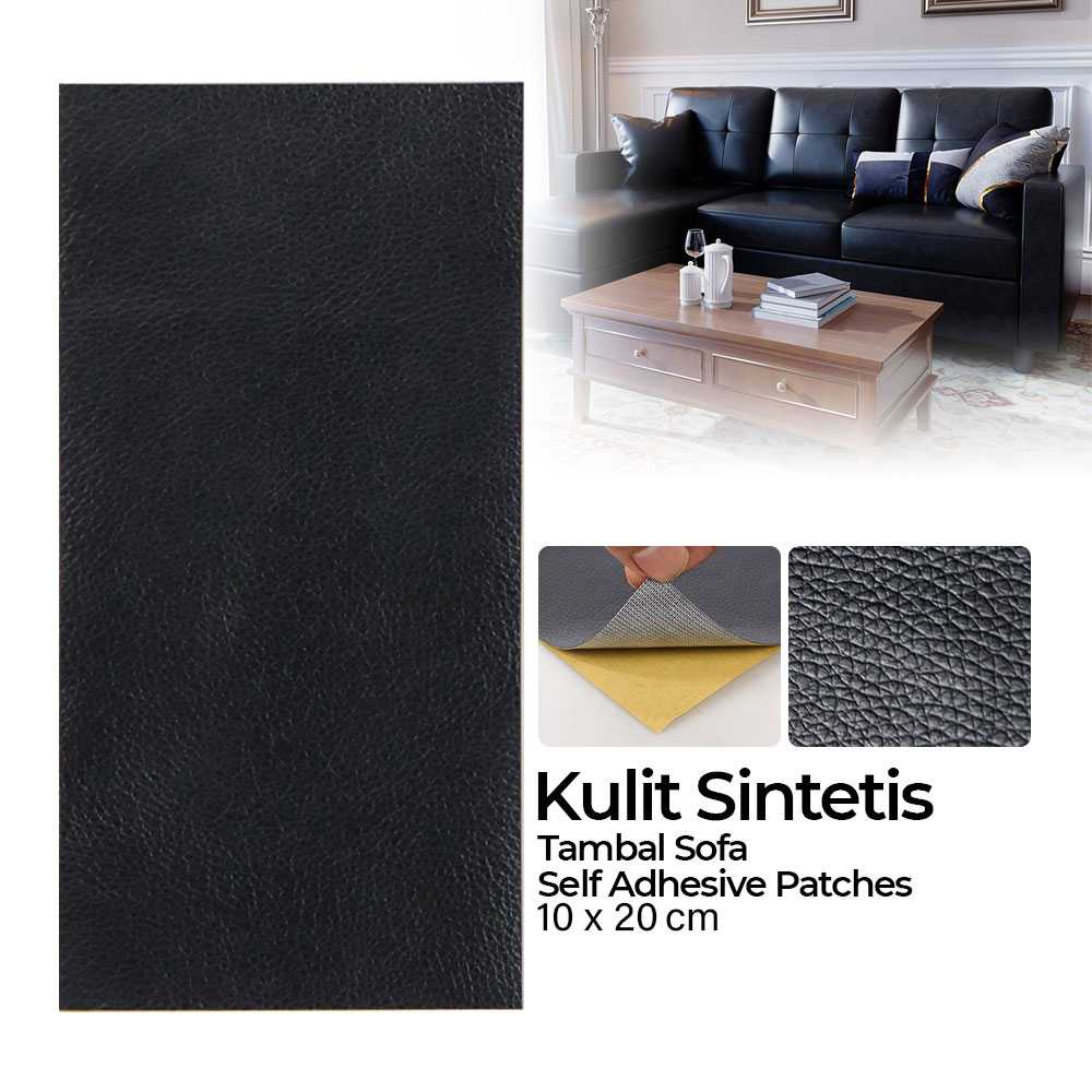 Jual QJH Kulit Sintetis Tambal Sofa Self Adhesive Patches