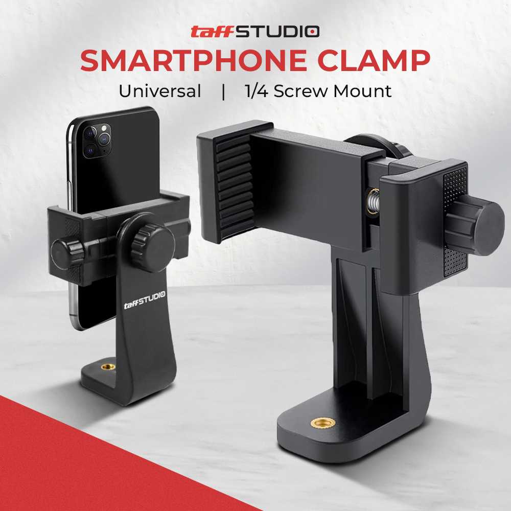 Jual TaffSTUDIO Universal Smartphone Clamp 1/4 Screw Mount - C4
