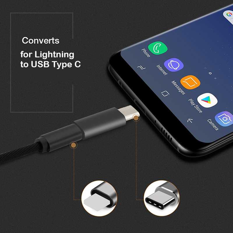 Jual WUTIAN OTG Lightning to USB Type C Adapter Converter Fast