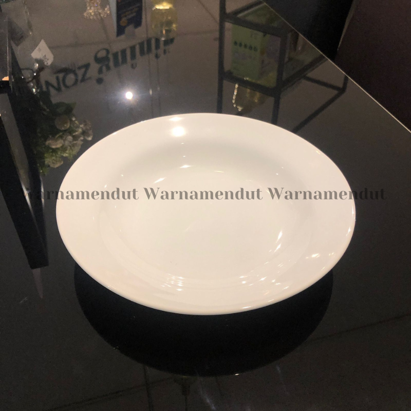 Jual Piring makan elegan bahan keramik tebal dia 23cm tinggi 4cm