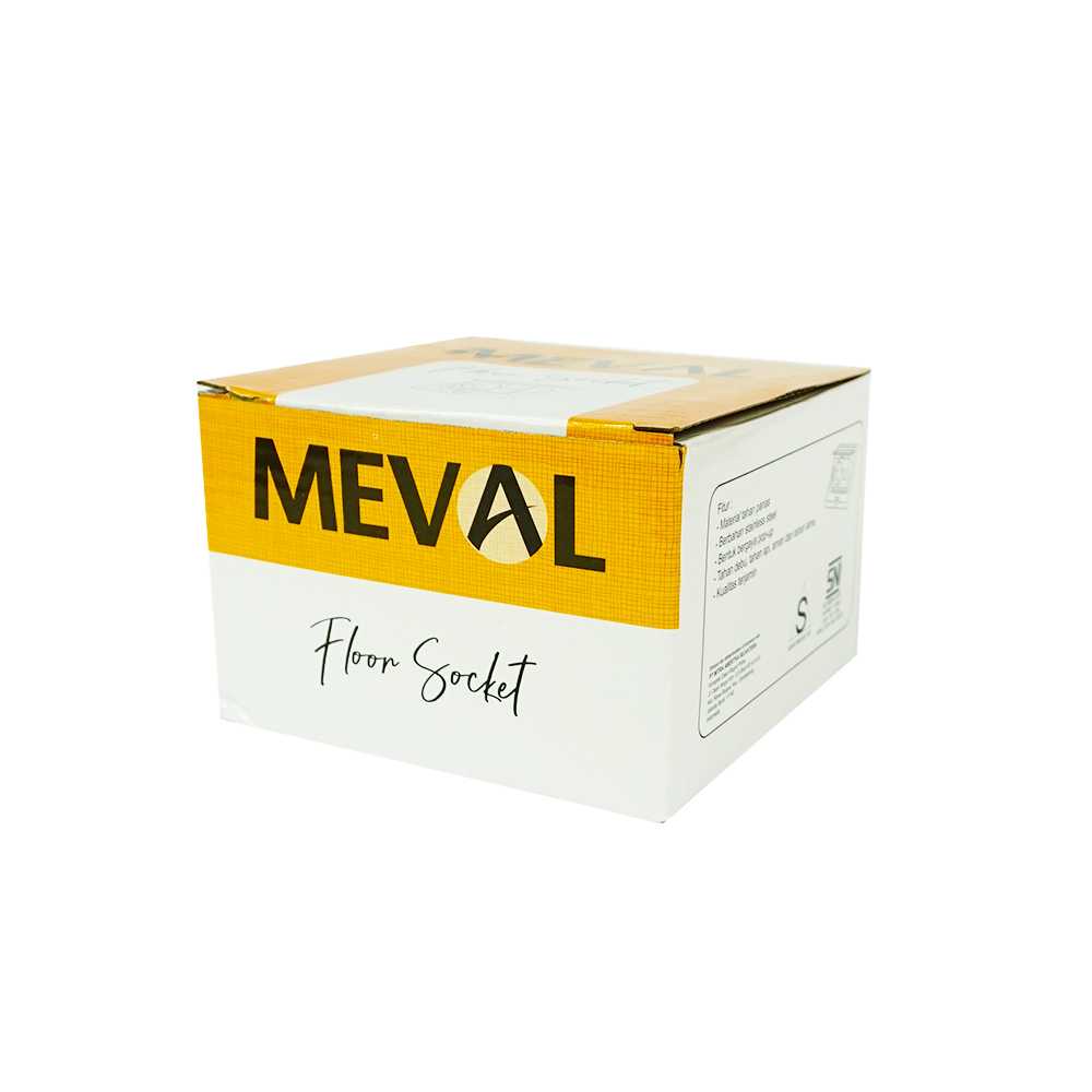 Jual MEVAL Stop Kontak Lantai Shucko + LAN Silver SK1-SF2