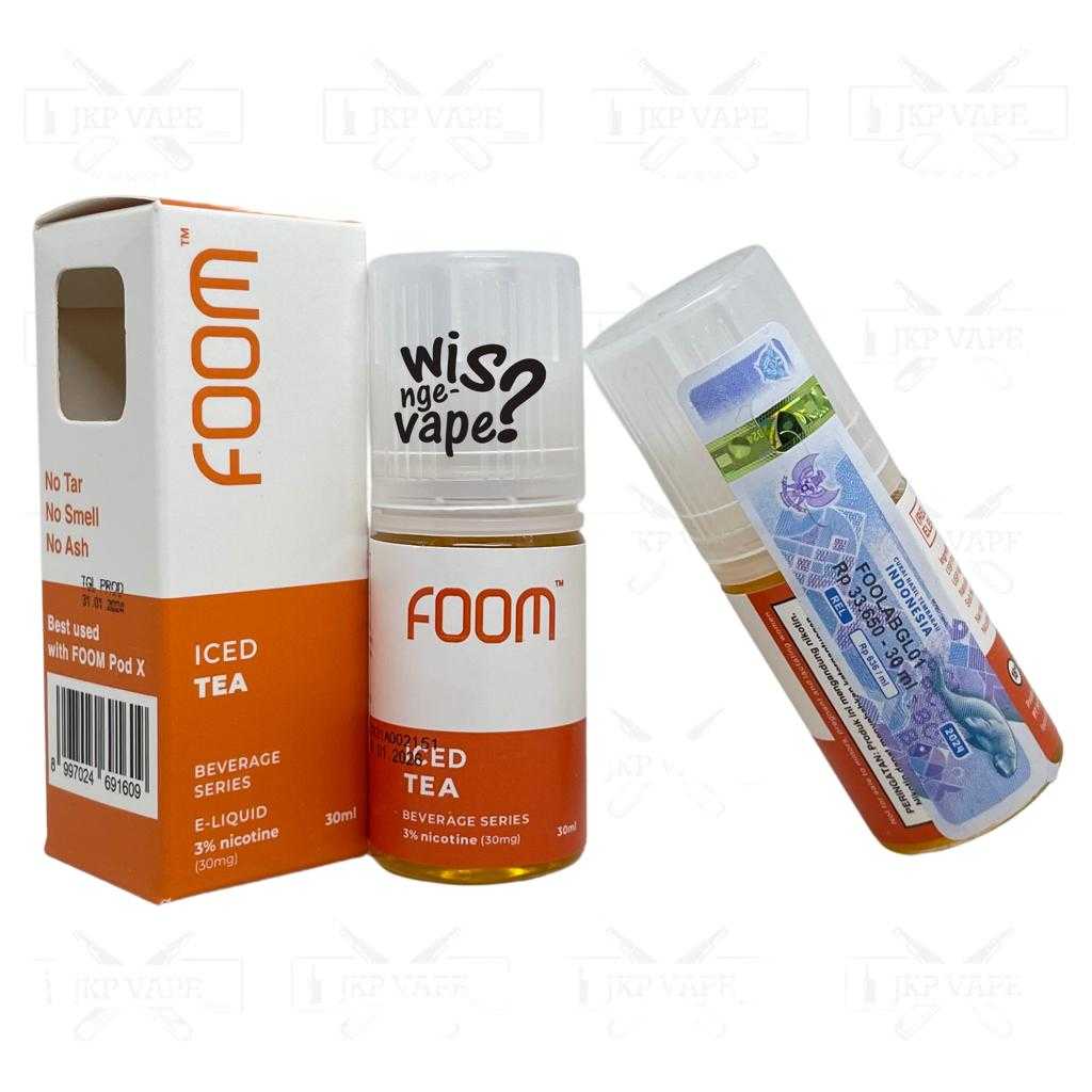 Jual Foom Iced Tea 30ml - Beverage Series Salt Nic Liquid Vape