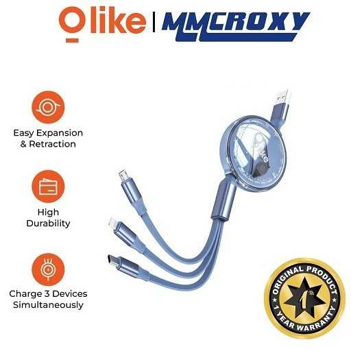 Jual Olike D104 Kabel Data 3 In 1 Fast Charging 66W | Jakmall.com