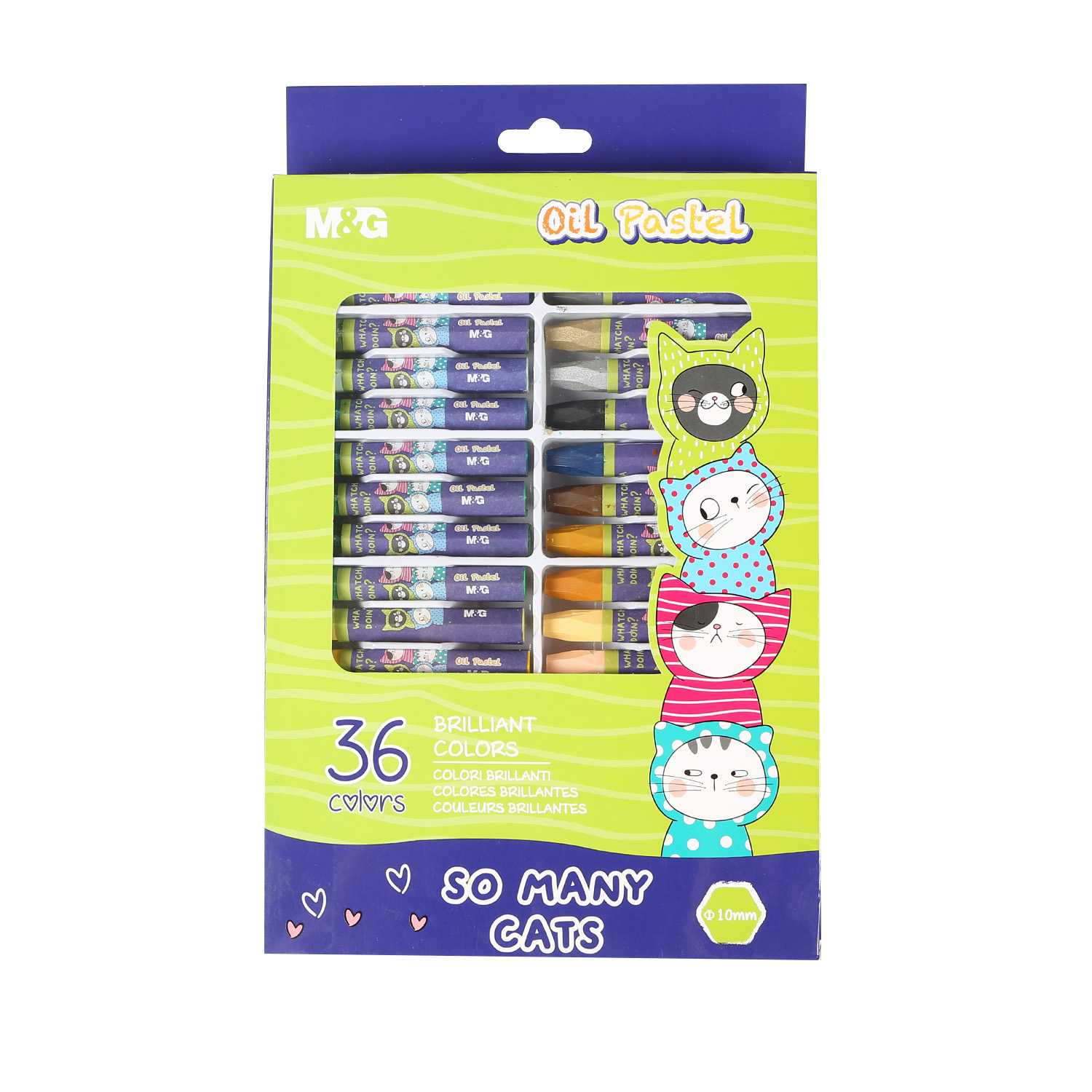 Jual Krayon M&G 'So Many Cats'Crayon Silky Smooth Oil Pastel