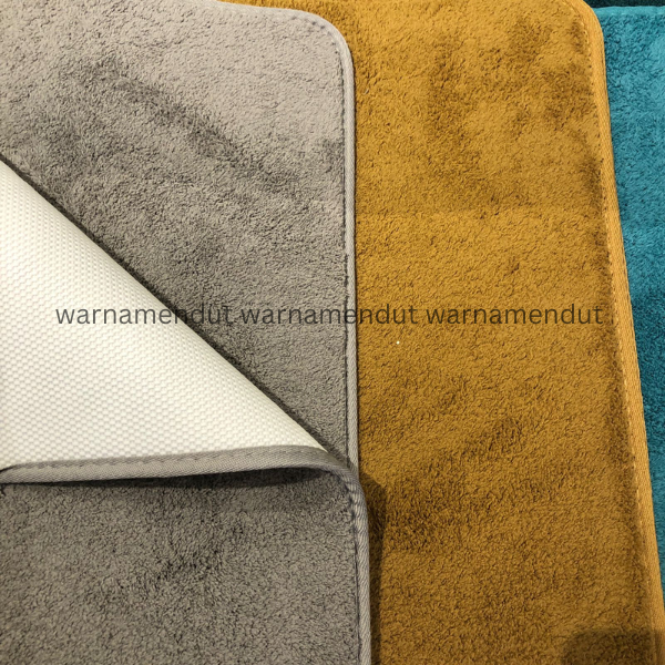 Jual Keset Kamar Mandi Alas Lantai Anti Slip Polyester 40x60cm