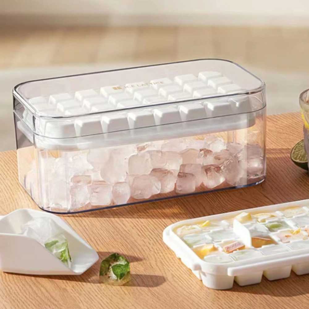 Jual ICE LATTICE Cetakan Es Batu Jelly Kotak 32 Grid Tray 2 PCS