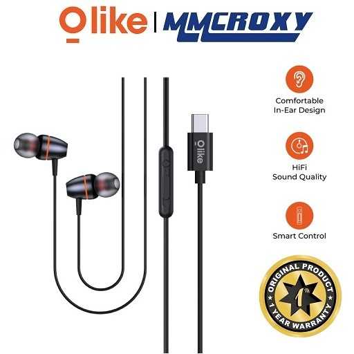 Jual Olike E202C Earphone Wired USB Type-C Metal HiFi Sound