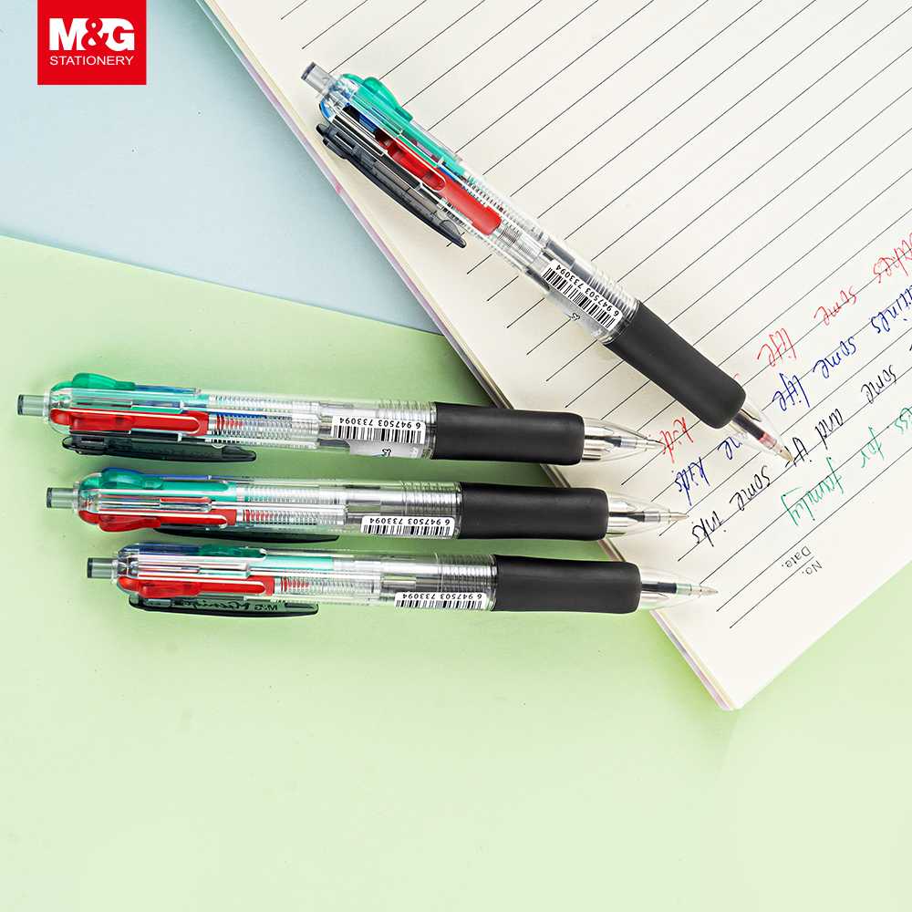 Jual Pulpen M&G 4 Colors in 1 Ball Pen 0.7mm ABP80371 Multicolor