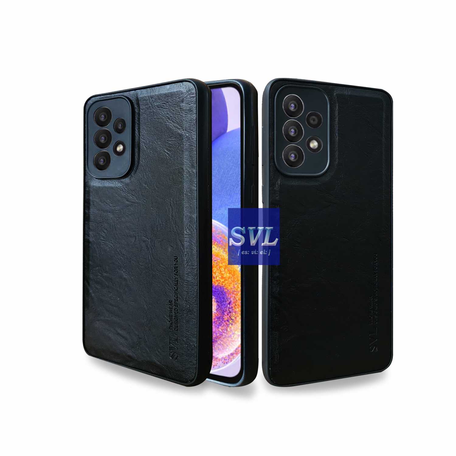 Jual Samsung A23 Casing Premium SVL Leather Hybrid Case Softcase