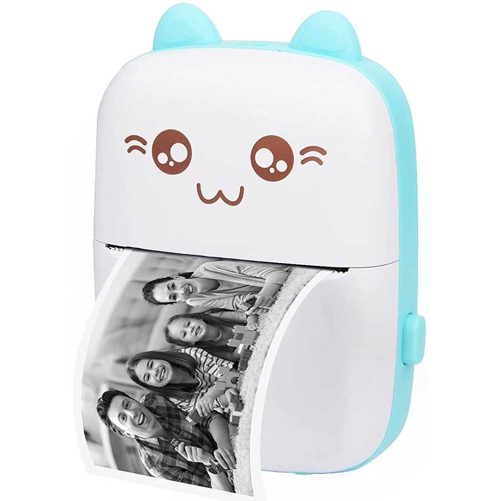 Jual Mini Thermal Printer Kucing Bluetooth Portable Tanpa Tinta