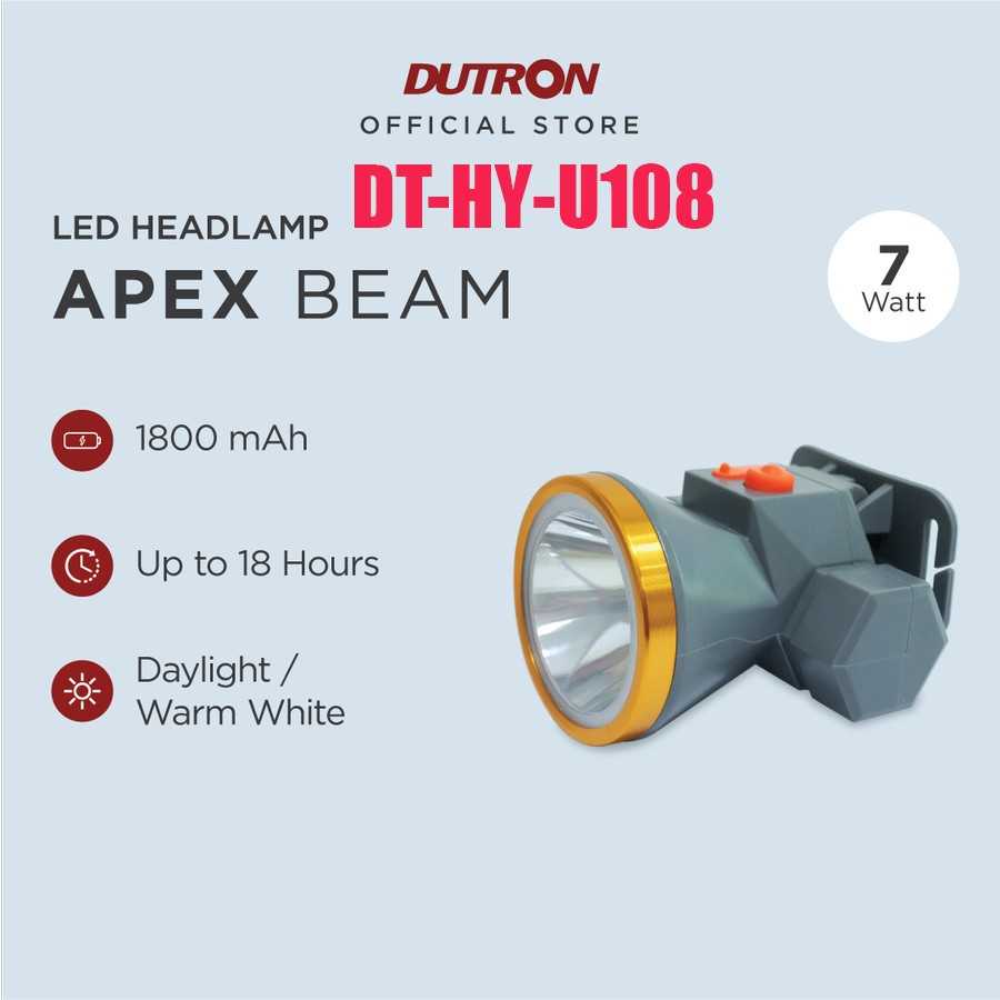 Jual DUTRON HY-U108 APEX BEAM Senter Kepala LED 7w headlamp