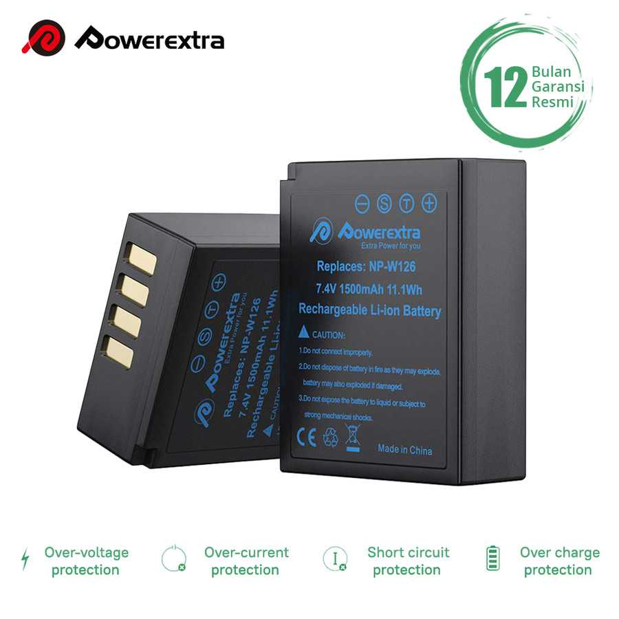Jual Powerextra Baterai Battery Fujifilm NP-W126 for X-Pro XT1