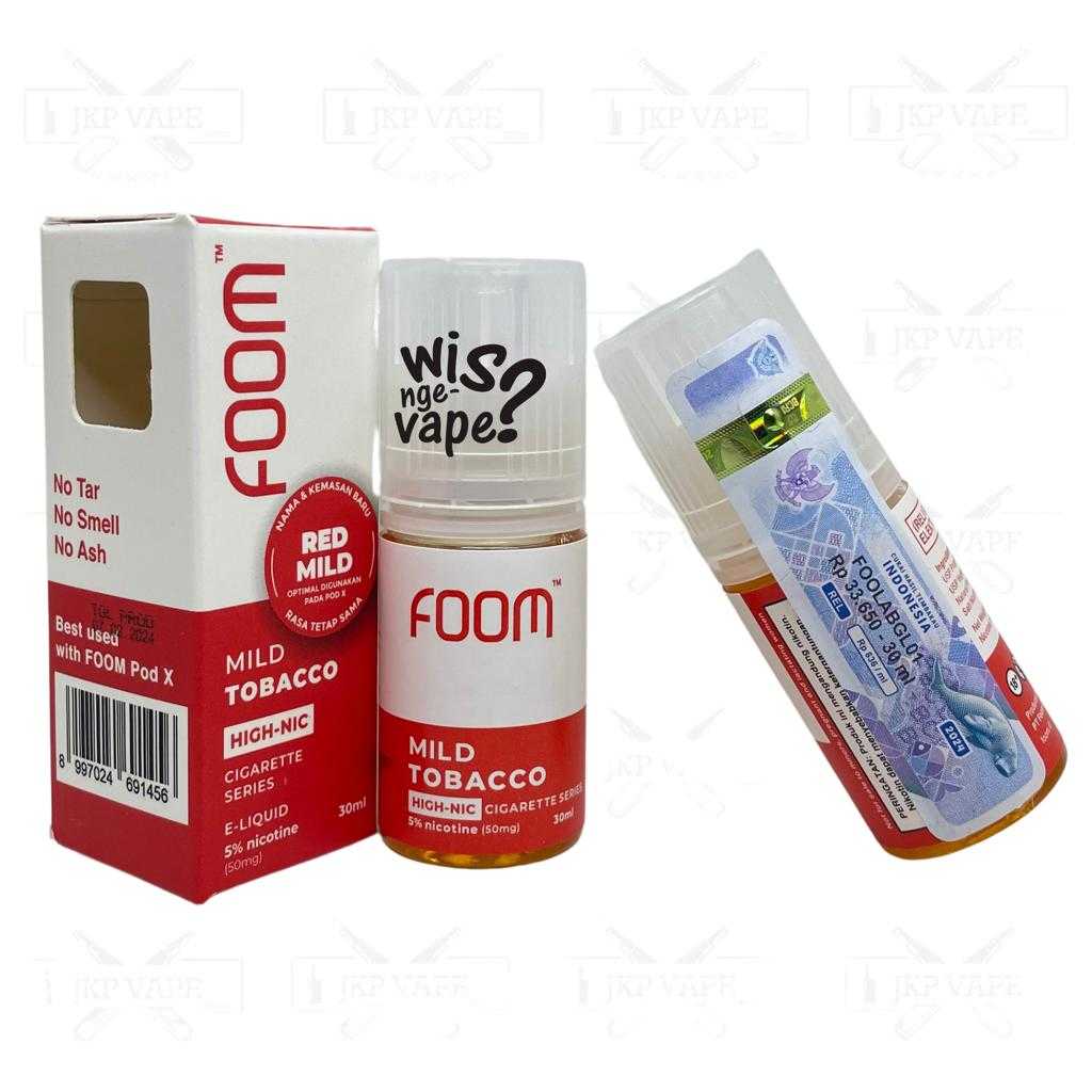 Jual Foom Liquid Red Mild 30ml - Liquid Vape Salt Nic | Jakmall.com