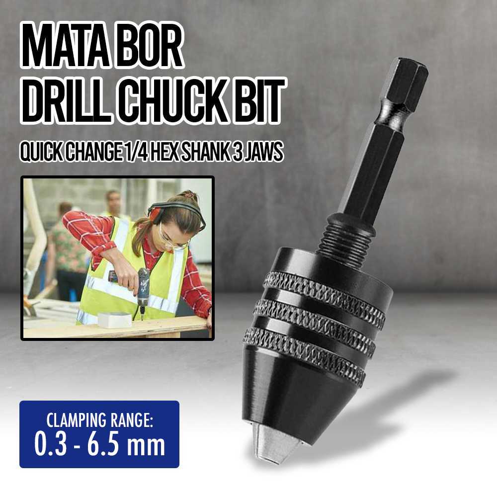 Jual WREOW Mata Bor Drill Chuck Bit Quick Change 1/4 Hex Shank 3