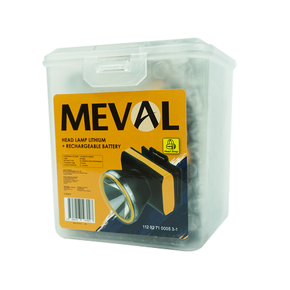 Jual MEVAL Senter Kepala Headlamp Hologen 5W Rechargeable