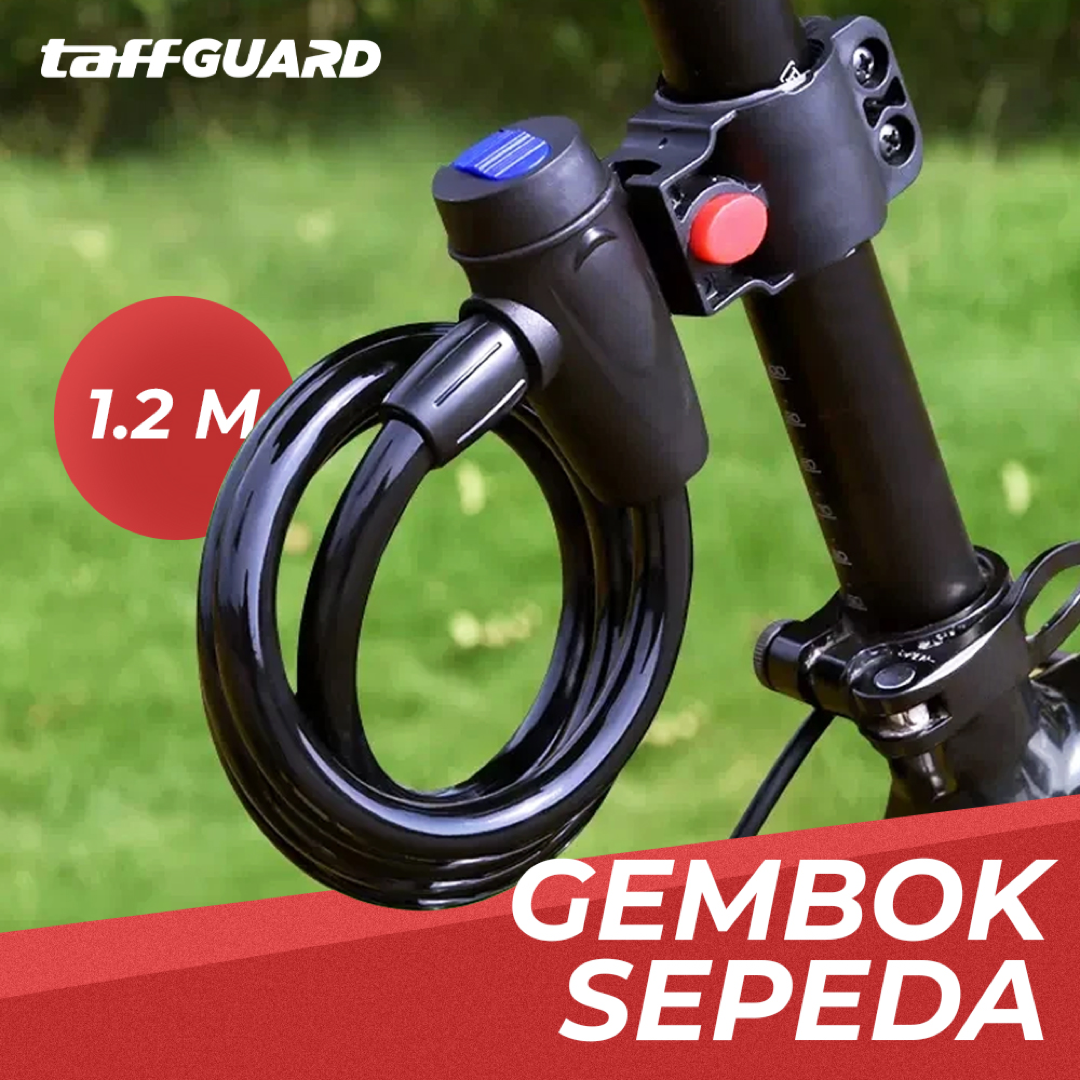 Jual TaffGUARD Gembok Sepeda Kabel Bicycle Safety Security Lock