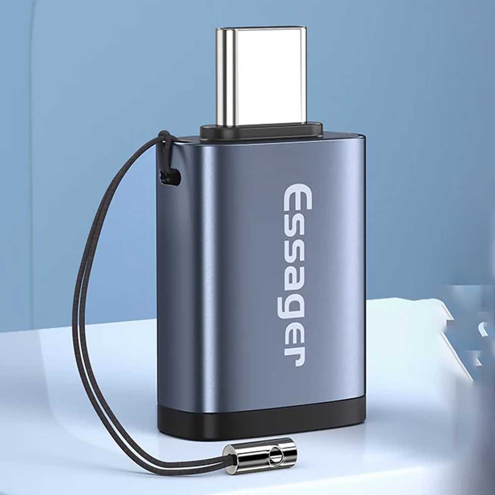 Jual ESSAGER OTG USB 3.0 to Type C Adapter Converter Fast