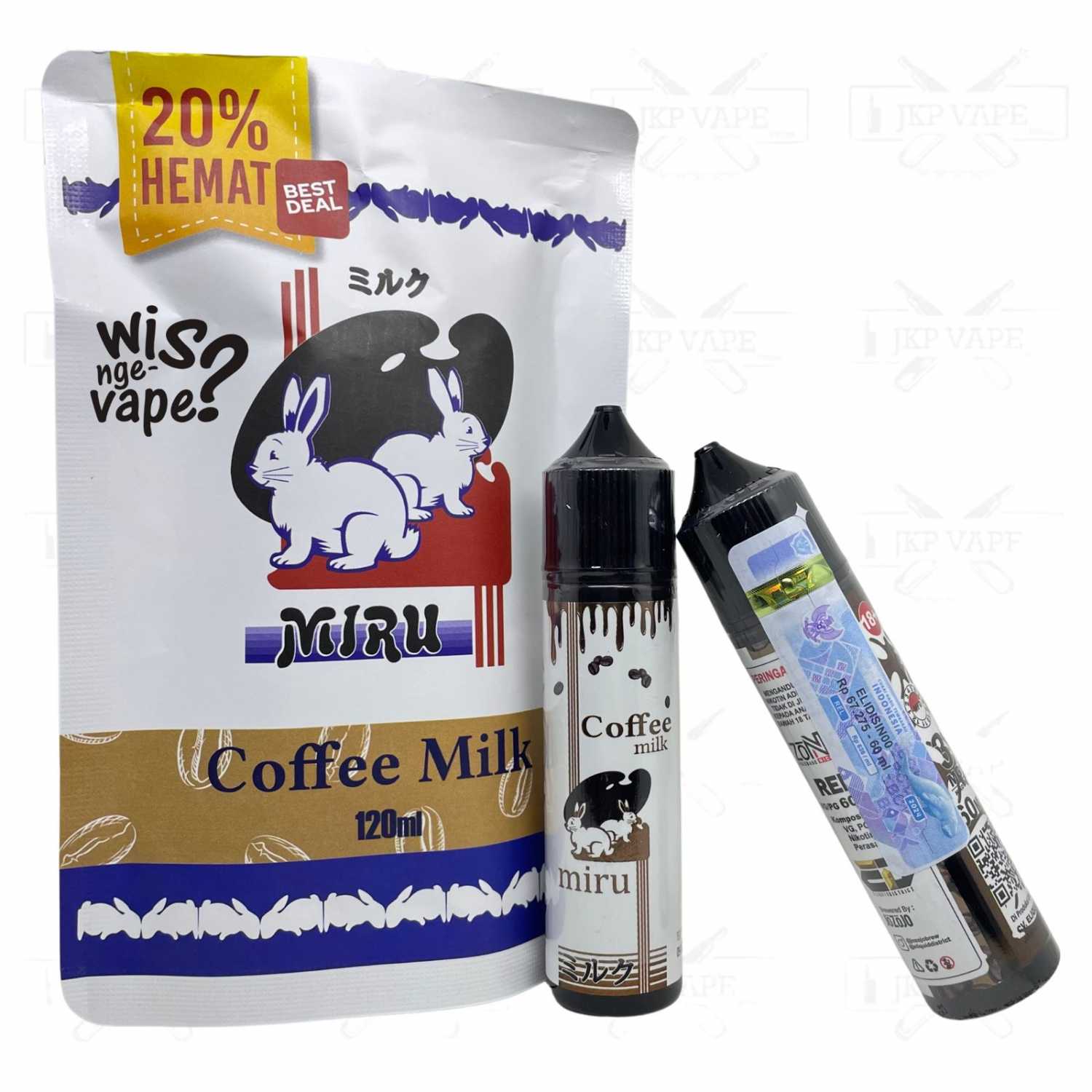 Jual Miru Coffee Milk 60ml - By Jozojo Liquid Vape X Eliquid